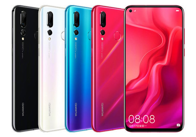 Huawei Nova 4 ufficiale senza notch e con fotocamere da 25 e 48 ...