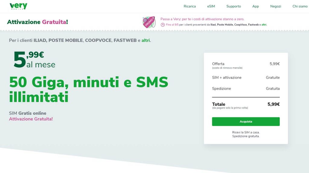 Offerte Very Mobile, al via la commercializzazione delle tariffe con 50 ...